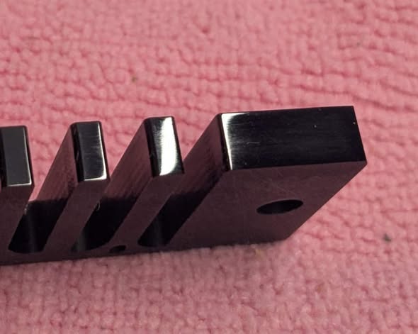 Andrew Zajac Custom Marine Band Series Black Plastic (Acrylic) Comb. I ...